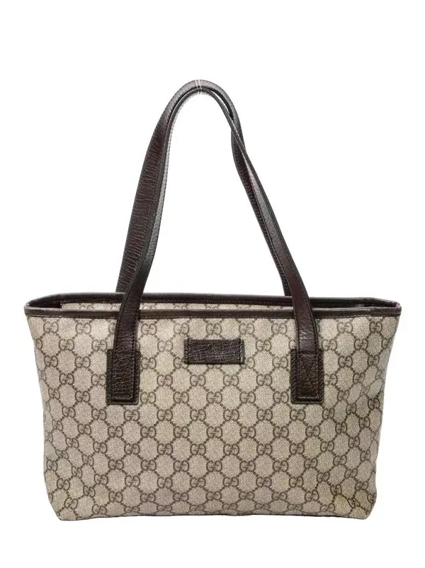 Gucci Small Monogram-pattern Tote Bag - Neutrals