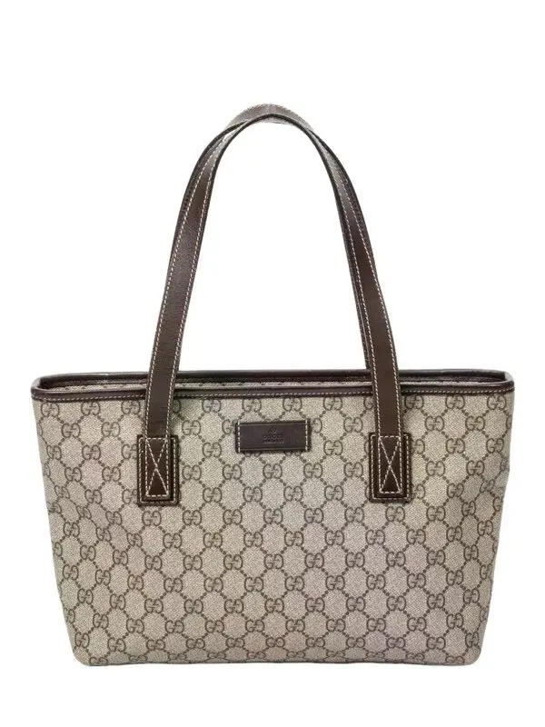 Gucci Gg Supreme Tote - Neutrals