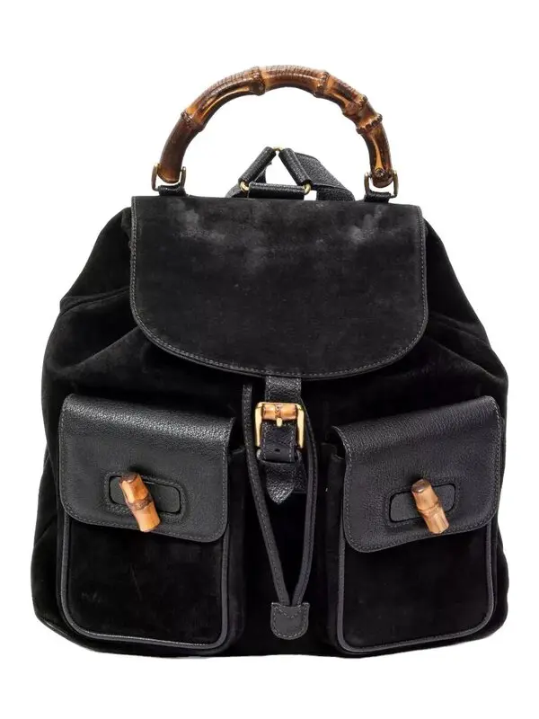 Gucci Bamboo Backpack - Black
