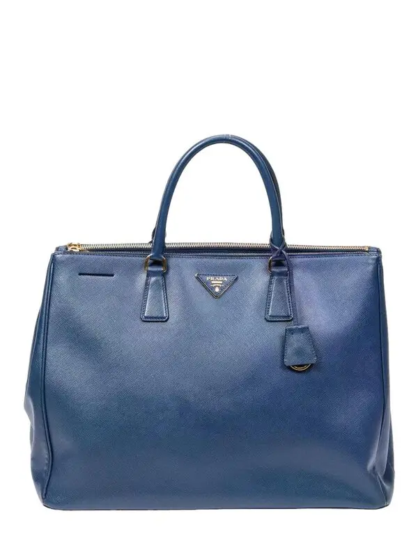 Prada Galleria Triangle-logo Handbag - Blue
