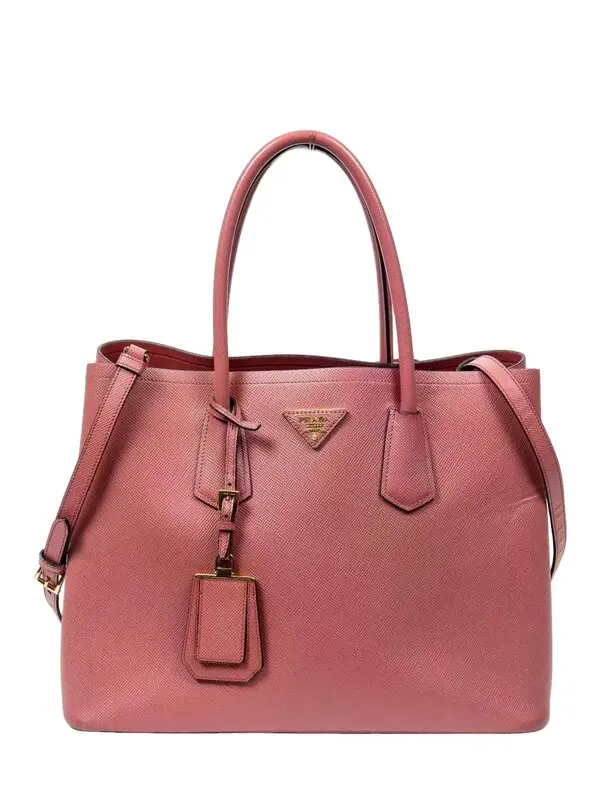Prada Double Handle Tote Bag - Pink