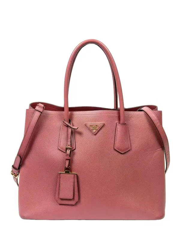 Prada Double Handle Tote Bag - Pink