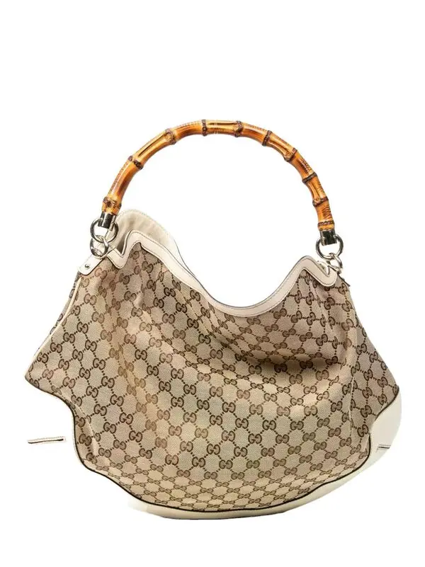 Gucci Peggy Bamboo Handbag - Neutrals