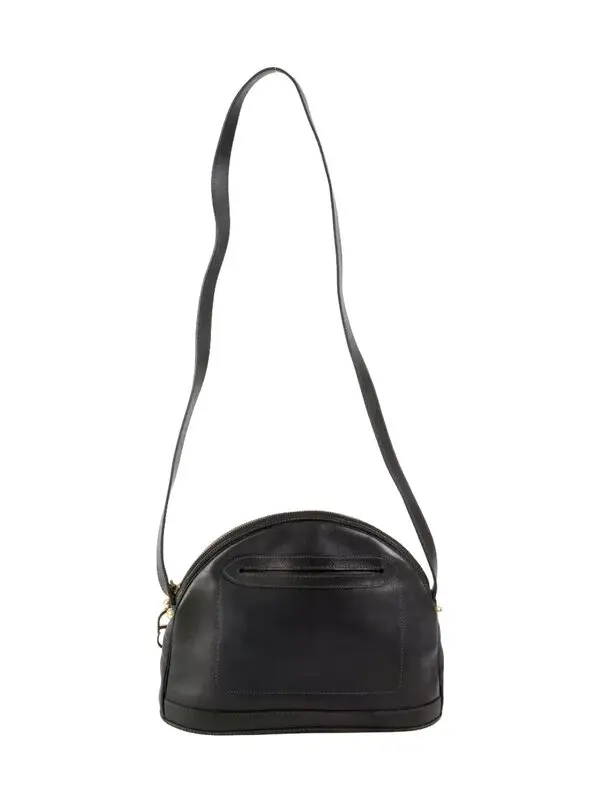 Dior 1990s Leather Shoulder Bag - Black
