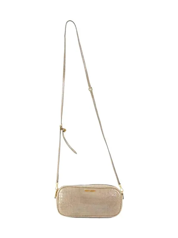 Miu Miu 2000s Leather Shoulder Bag - Neutrals