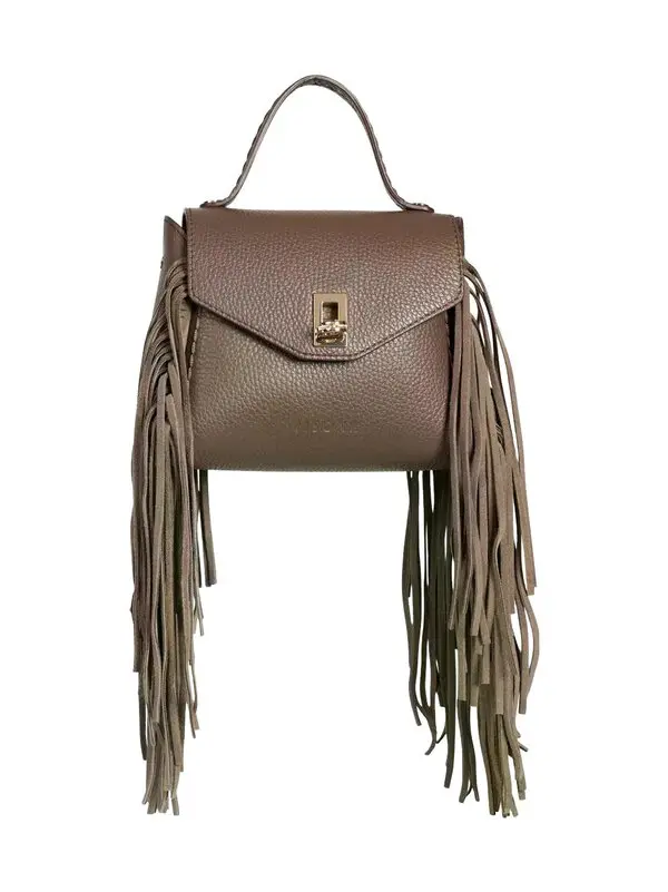VISONA` California Leather Shoulder Bag - Brown