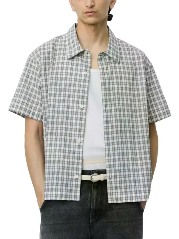 MFPEN Holiday Check Shirt - White