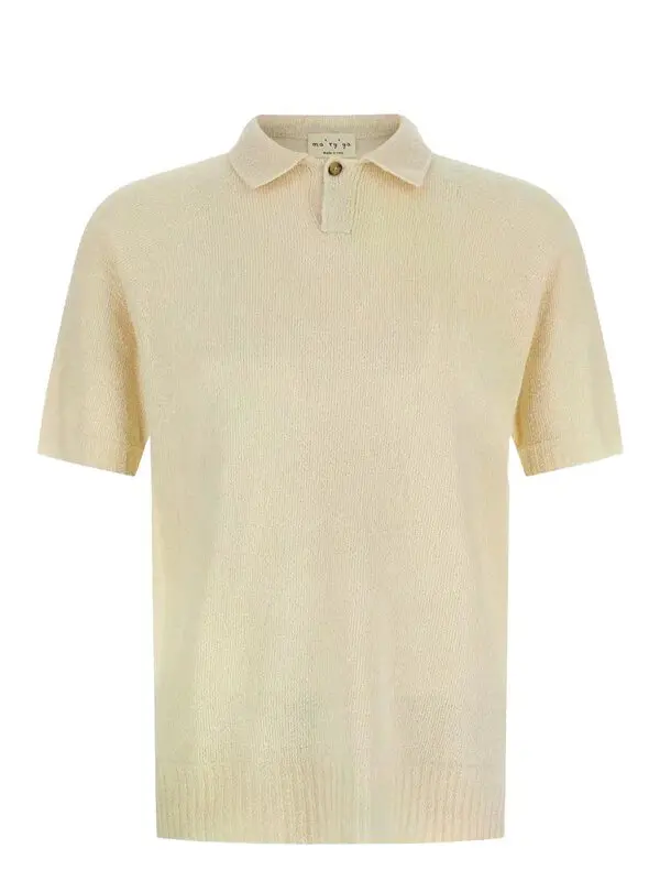 MA'RY'YA Button-fastening Polo Shirt - Neutrals
