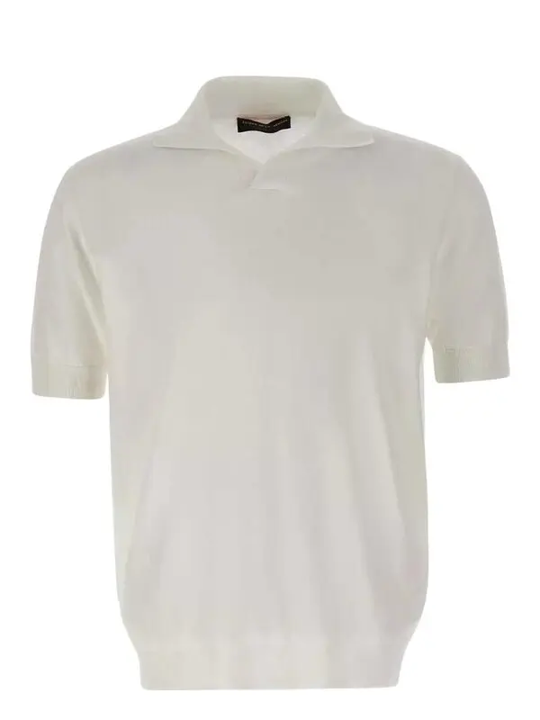 FILIPPO DE LAURENTIIS Ribbed T-shirt - White