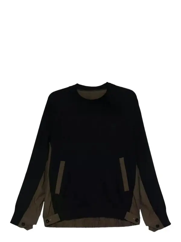 Sacai Pocket Round-neck T-shirt - Black