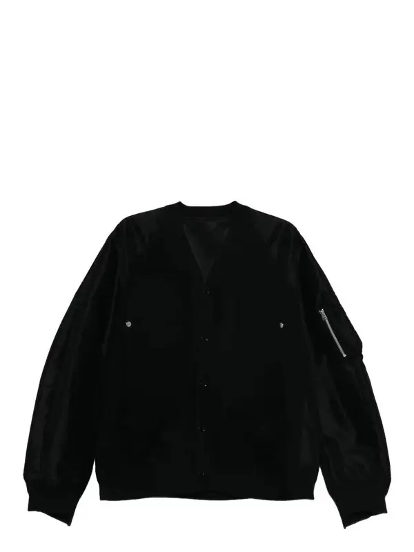 Sacai Cotton Zip Jacket - Black