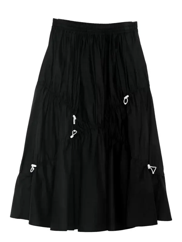 Moschino Gathered Tie Skirt - Black