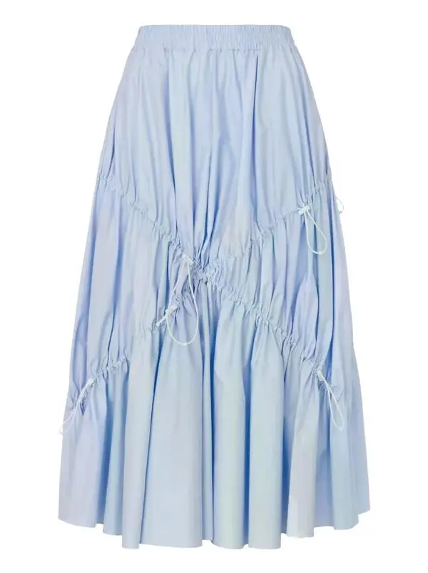 Moschino Gathered Tie Skirt - Black