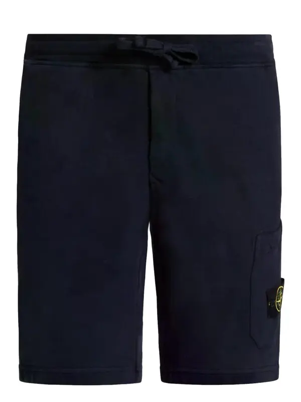 Stone Island Cotton Track Shorts - Blue