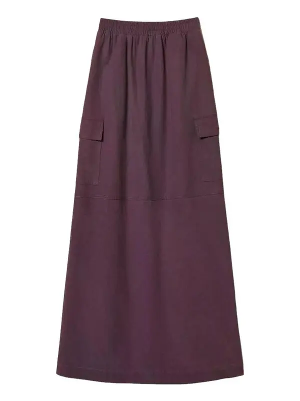 TWINSET A-line Cargo Skirt - Purple