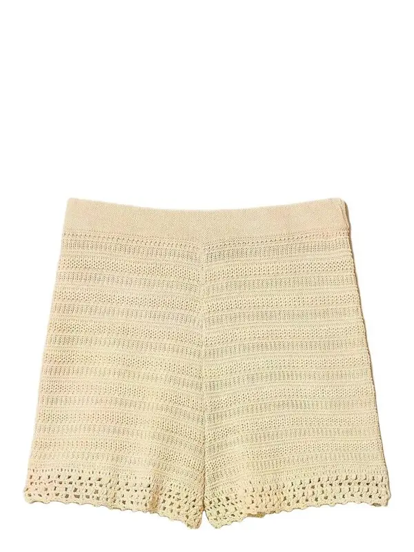 TWINSET Knitted Shorts - Neutrals
