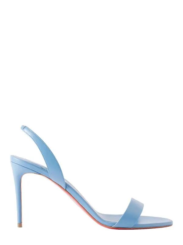 CHRISTIAN LOUBOUTIN O Marilyn 85 Leather Sandals - Blue