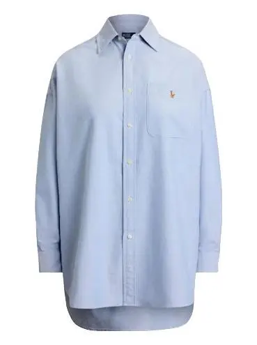 Polo Ralph Lauren Long Sleeve Oxford Shirt - Blue