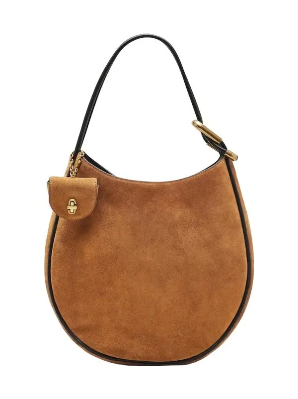 Marc Jacobs The Large Suede Dual Hobo Bag - Copper