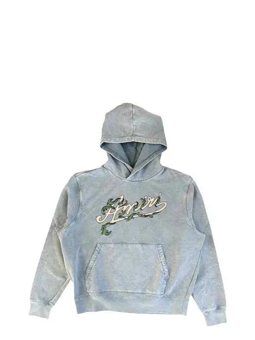 Amiri Filigree Hoodie - Ashley Blue