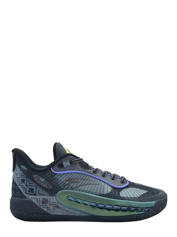 ANTA Shock Wave 6 Pro Scarabs Sneakers - Black/grey/puruple