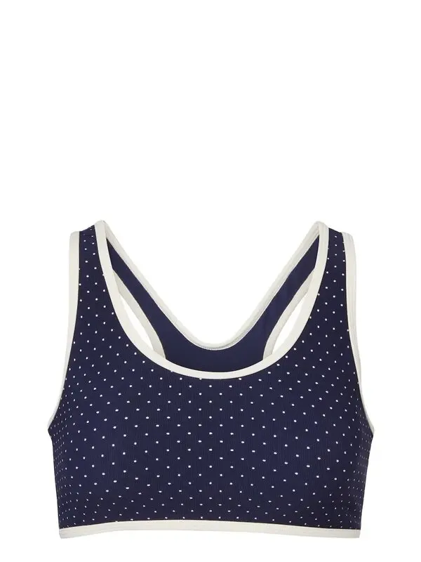 The Upside Spellbound Jade Polka-dot Sports Bra - Blue