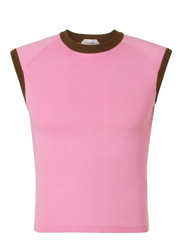 Versace Cotton Tank Top - Pink