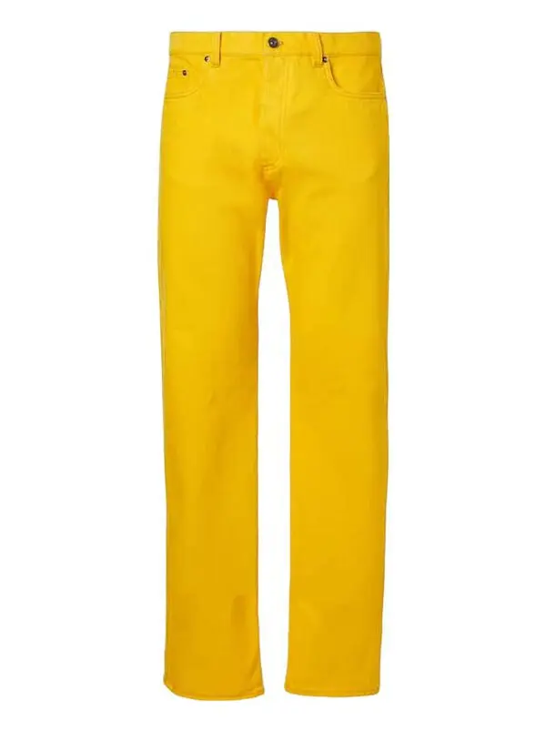 Versace Straight Leg Jeans - Yellow