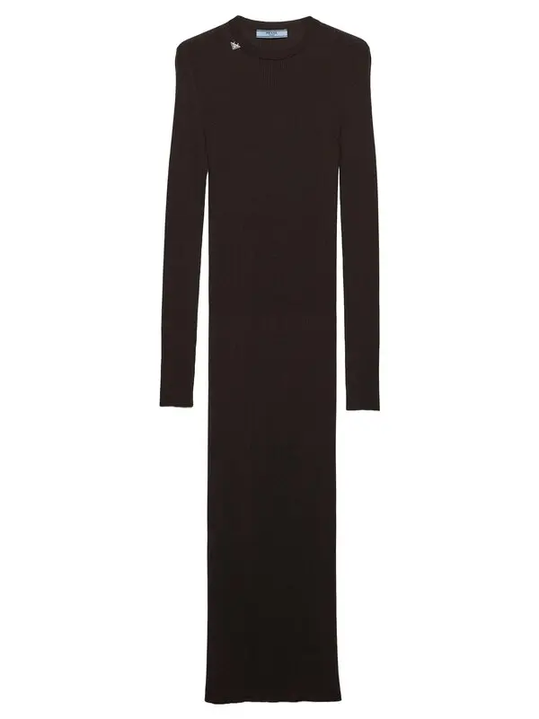 Prada Wool Knit Dress - Brown