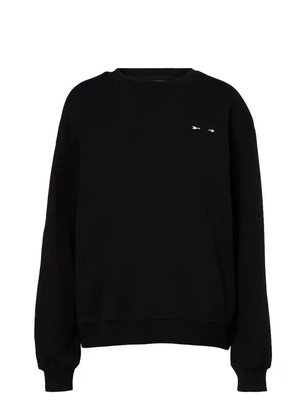 The Upside Saturn Cotton Fleece Sweatshirt - Black