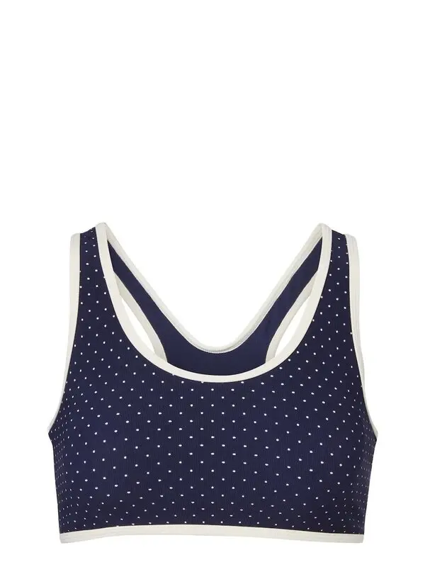 The Upside Spellbound Jade Polka-dot Sports Bra - Blue