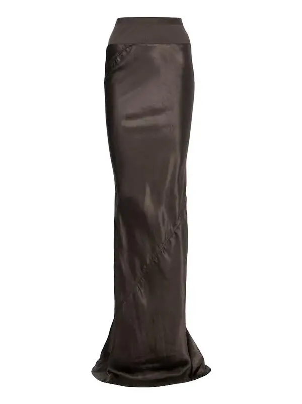 Rick Owens Maxi Skirt - Brown