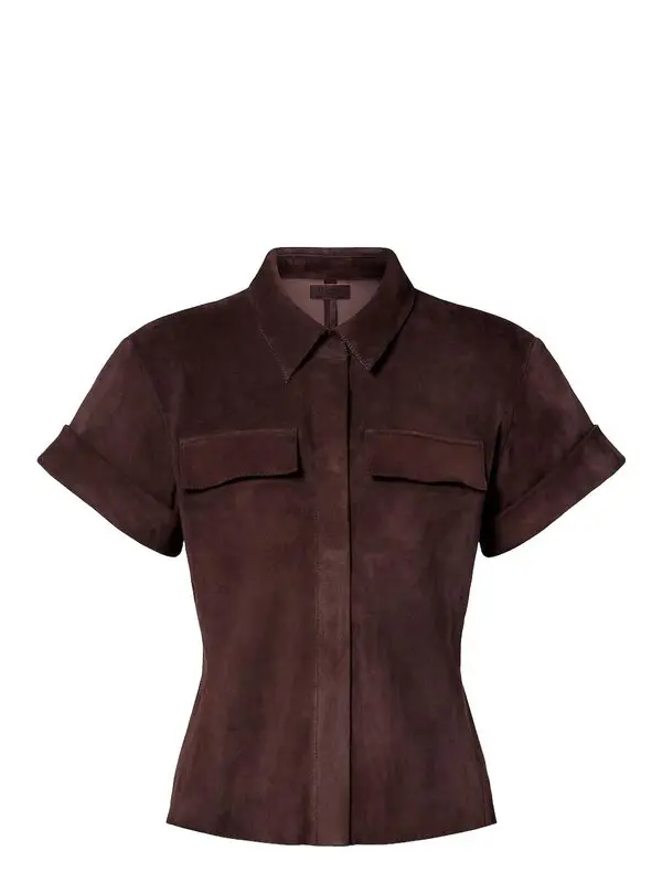 Stouls Miller Suede Shirt - Brown