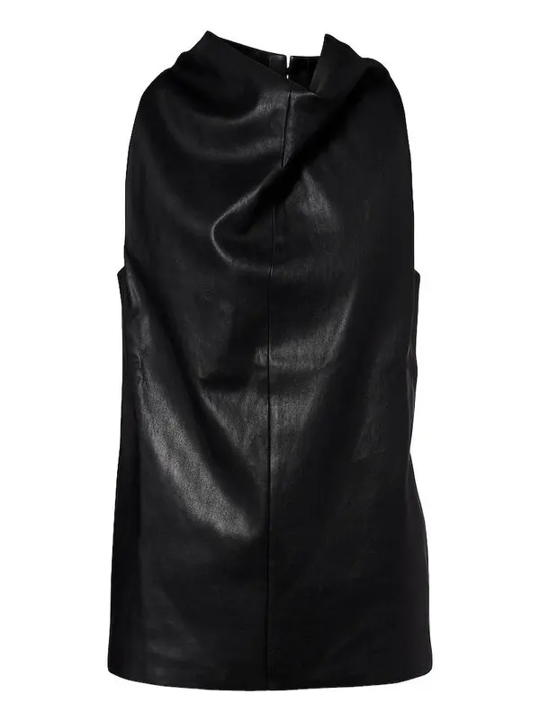 Stouls Aurea Leather Top - Black