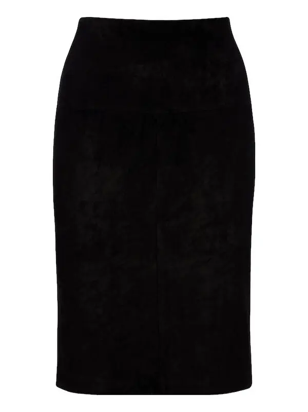 Stouls Gin Suede Miniskirt - Black