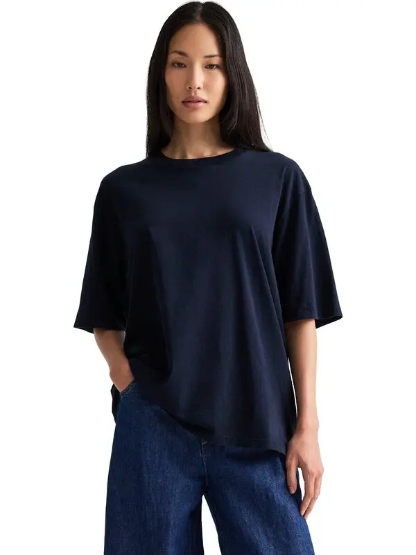 TWP Relaxed Supima Cotton T-shirt - Midnight