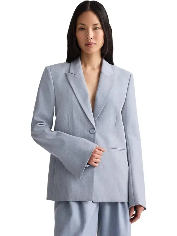 TWP Her Fit Single-breasted Blazer - Halogen Blue