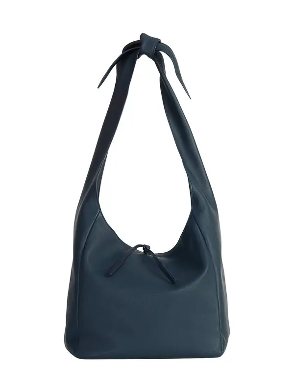TWP Paros Leather Shoulder Bag - Midnight