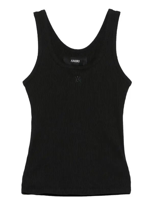 Amiri Ma Embroidery Tank Top - Black