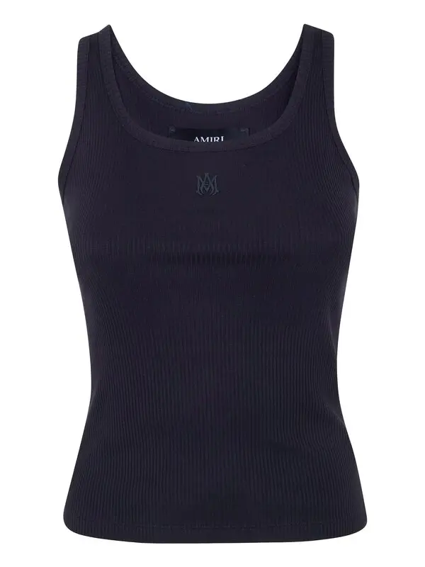 Amiri Ma Embroidery Tank Top - Black