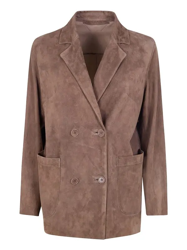 SALVATORE SANTORO Classic Leather Jacket - Brown