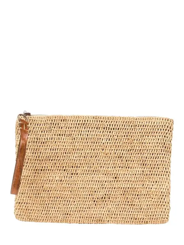 IBELIV Raffia Pochette - Beige