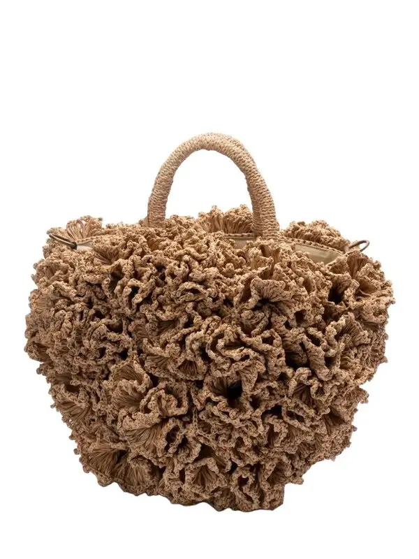 IBELIV Raffia Satchel - Beige
