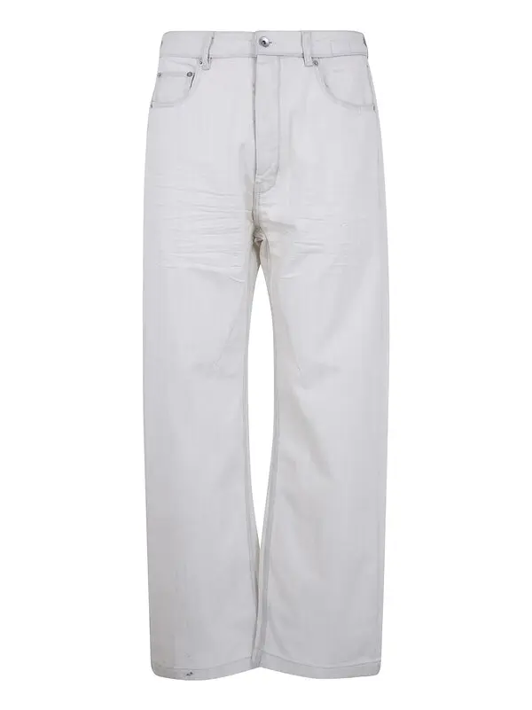 Rick Owens Geth" Wide Leg Jeans - White