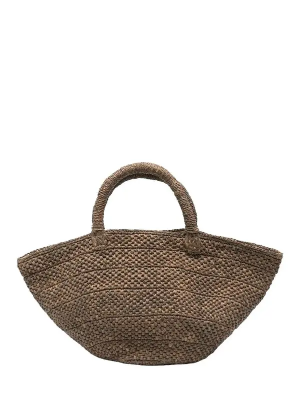 IBELIV Ela" Raffia Shoulder Bag - Brown