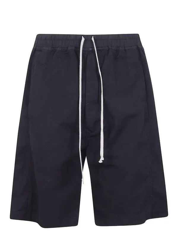 Rick Owens Wide Pusher" Shorts - Black