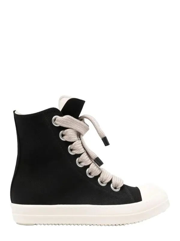 Rick Owens Jumbolace Denim Sneakers - Black