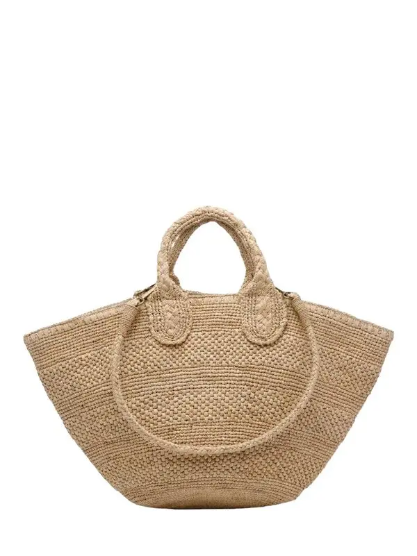 IBELIV Soma Raffia Satchel - Beige
