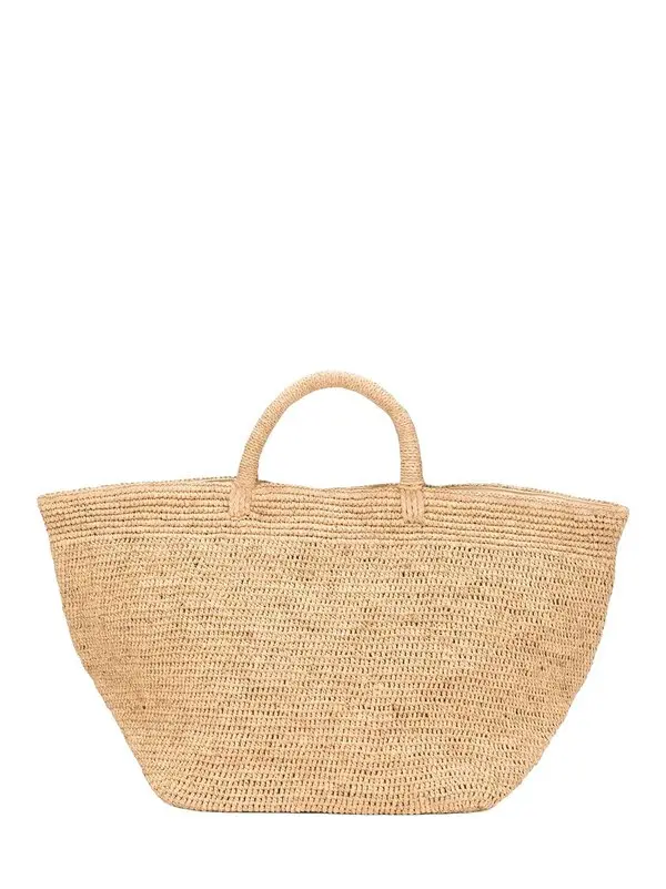 IBELIV Raffia Shoulder Bag - Beige