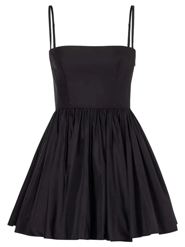 Alaïa Taffeta Bustier Mini Dress - Black